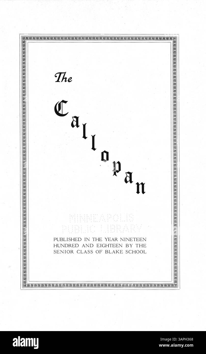 1918 yearbook Cut Out Stock Images & Pictures - Alamy