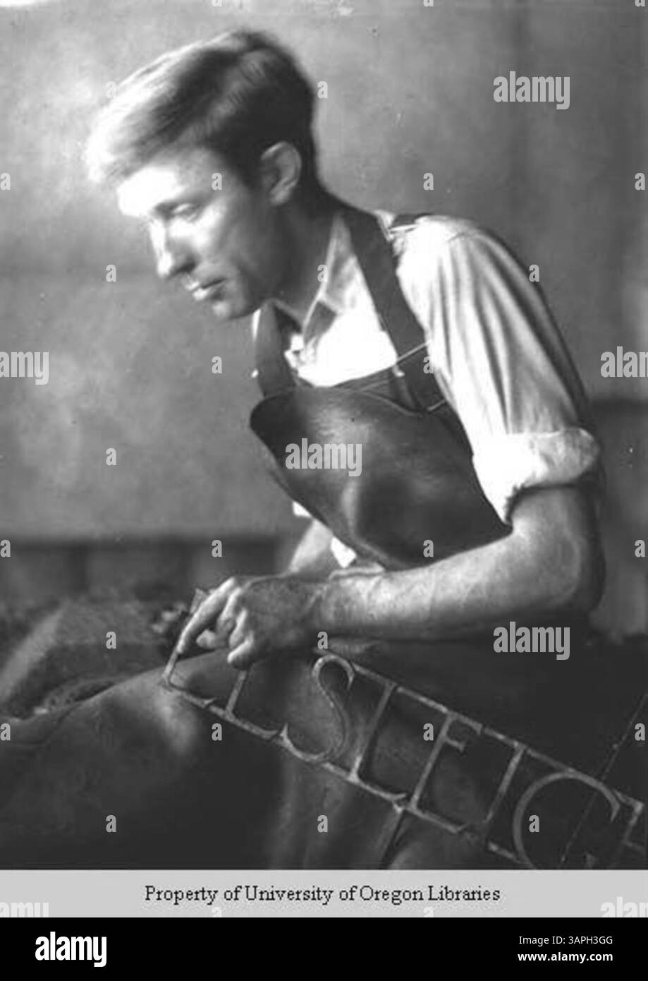 Photograph of Anthony Lord, an architect and iron worker from Asheville ...