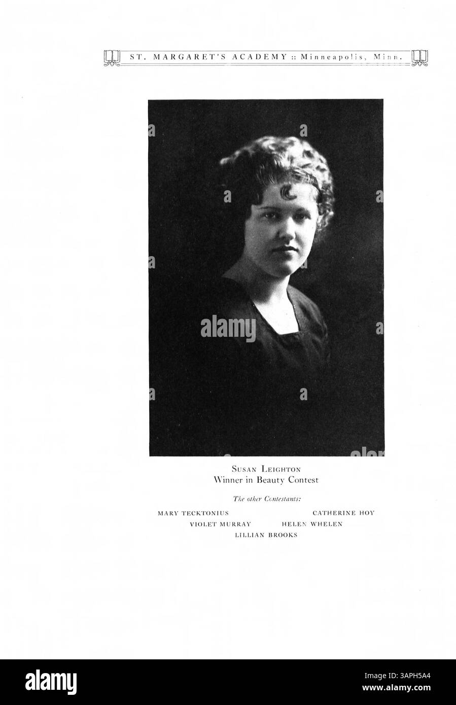 The 1921 St. Margaret's Academy Yearbook, 'Dayesye', showcases the students, teachers, clubs ...
