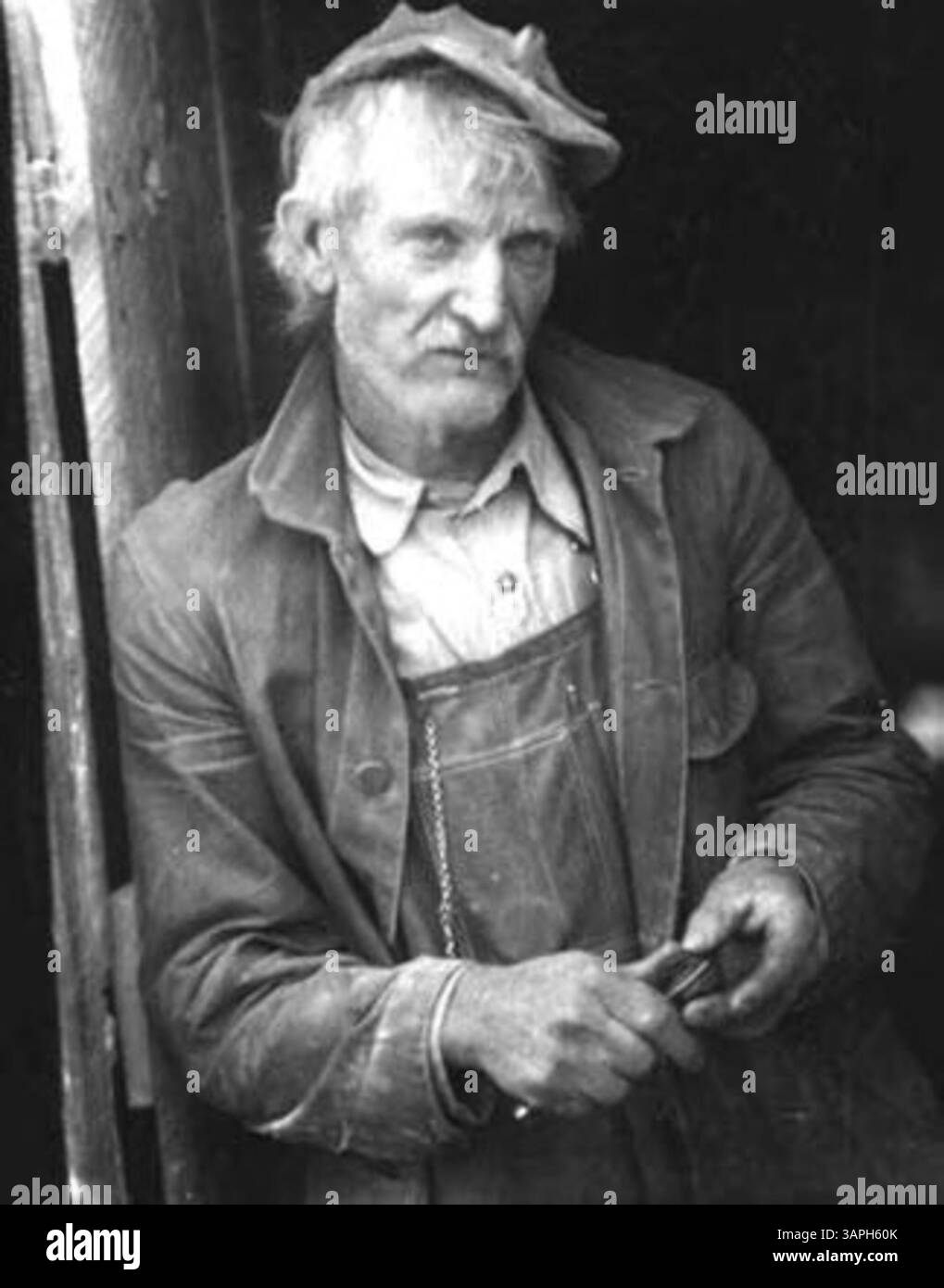 This photograph features John Alexander Meadows, a miller and maker of ...