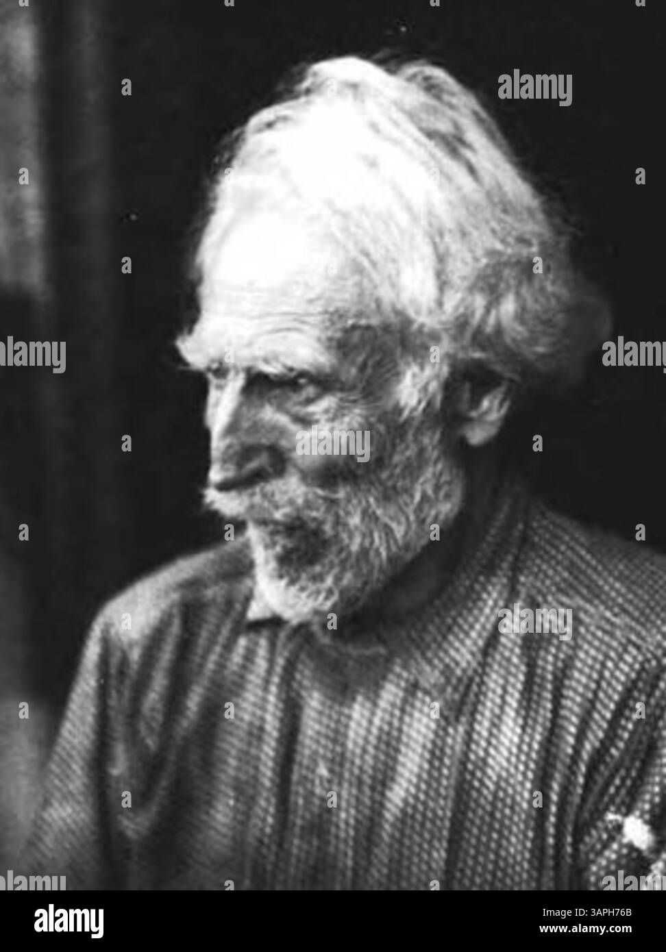 Photograph of Nick Barton, an elderly man, taken before 1931. The image ...