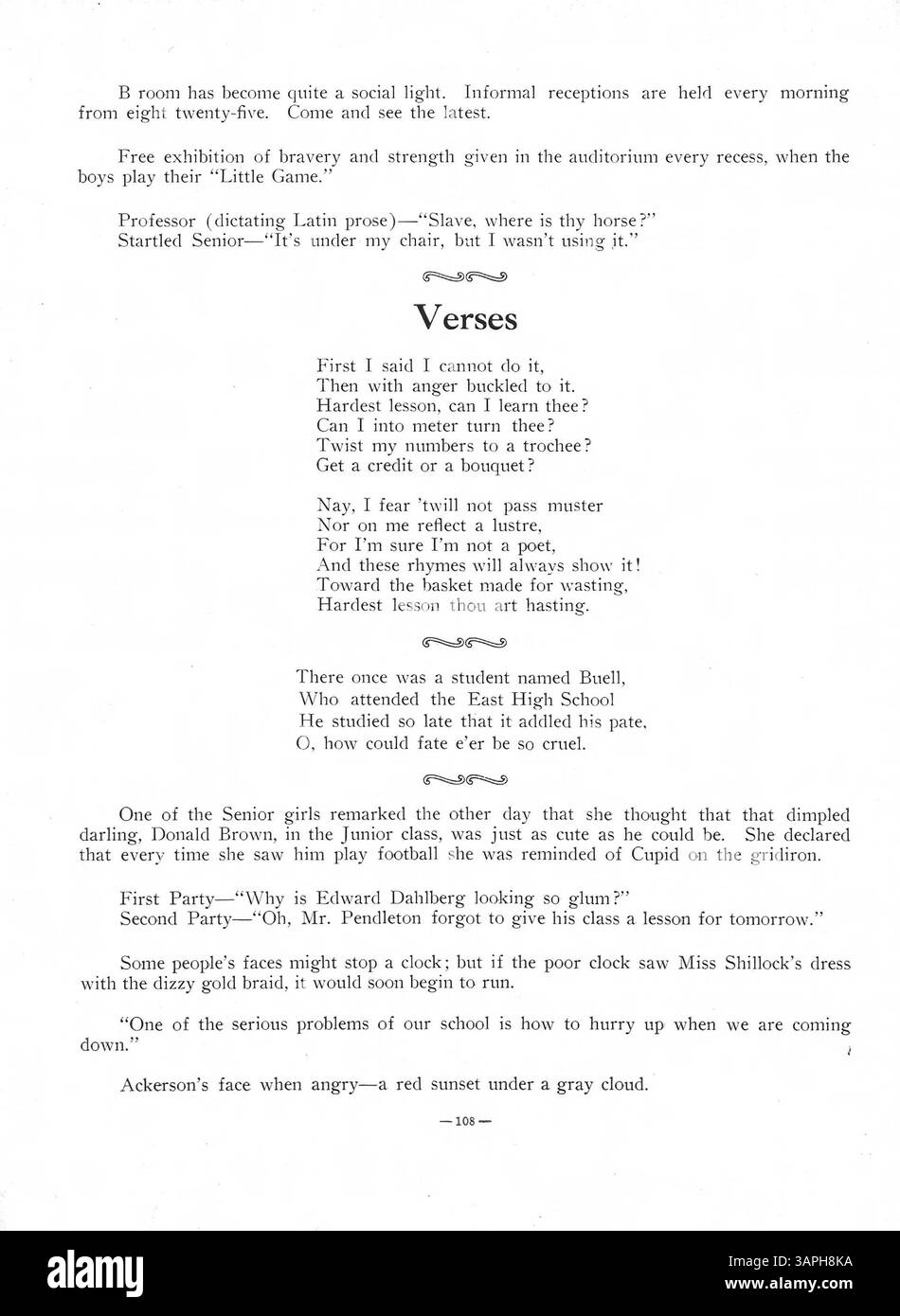 This 1909 edition of 'The Cardinal' from East High School presents the ...