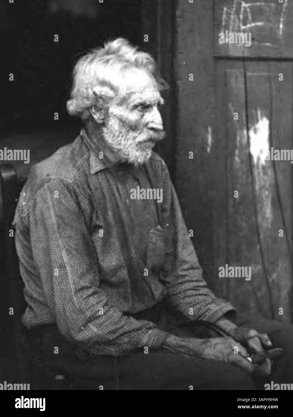 This photograph shows Nick Barton, an elderly man. The image is a ...