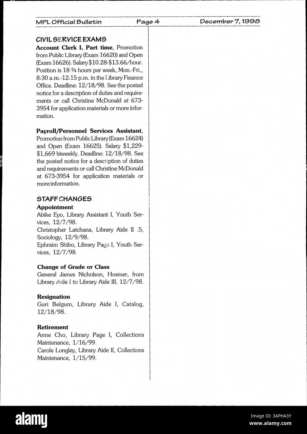 1998 bulletin Black and White Stock Photos & Images - Alamy