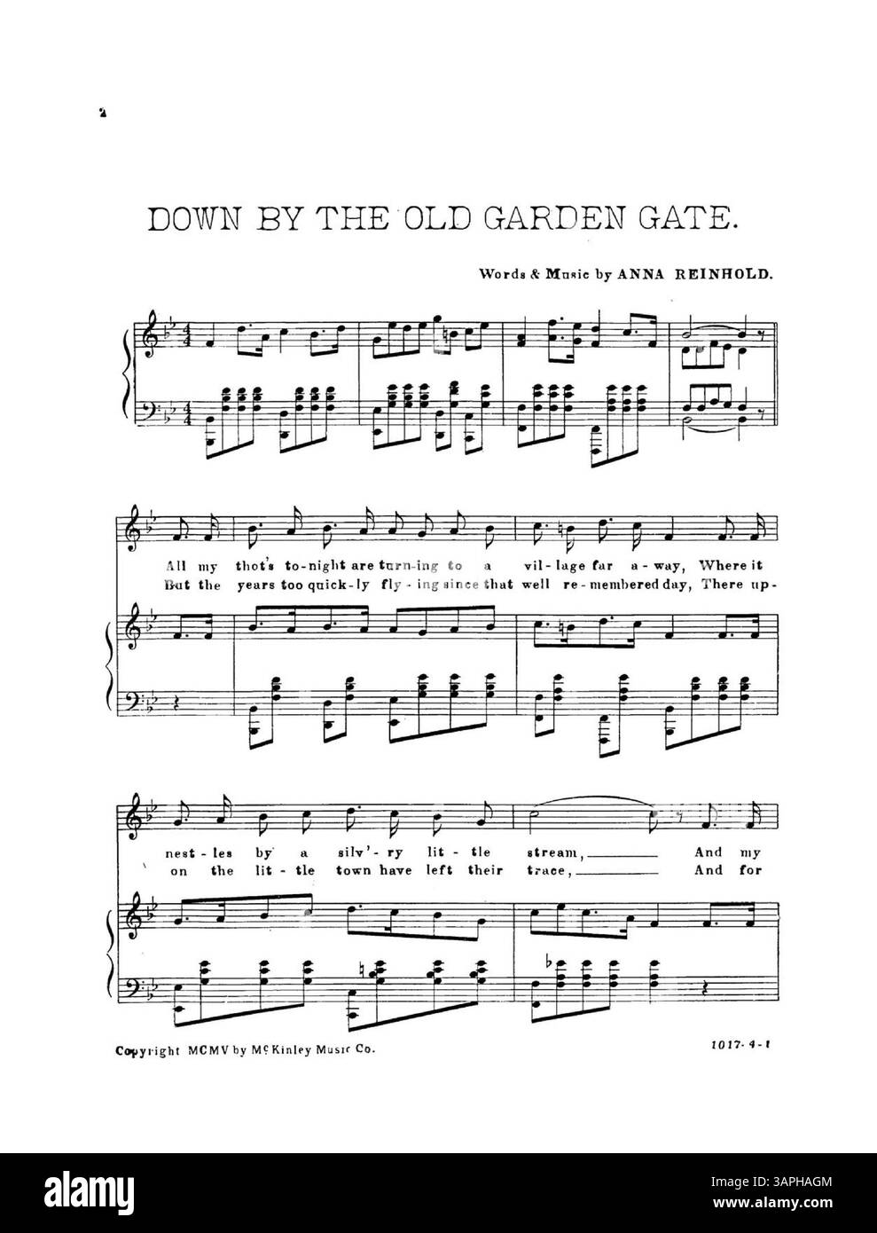 This musical cover of 'Down by the Old Garden Gate' features a musical ...