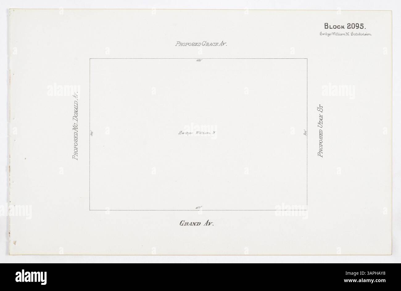 This entry in the block book of St. Louis details Block 2095 in Book 6 ...