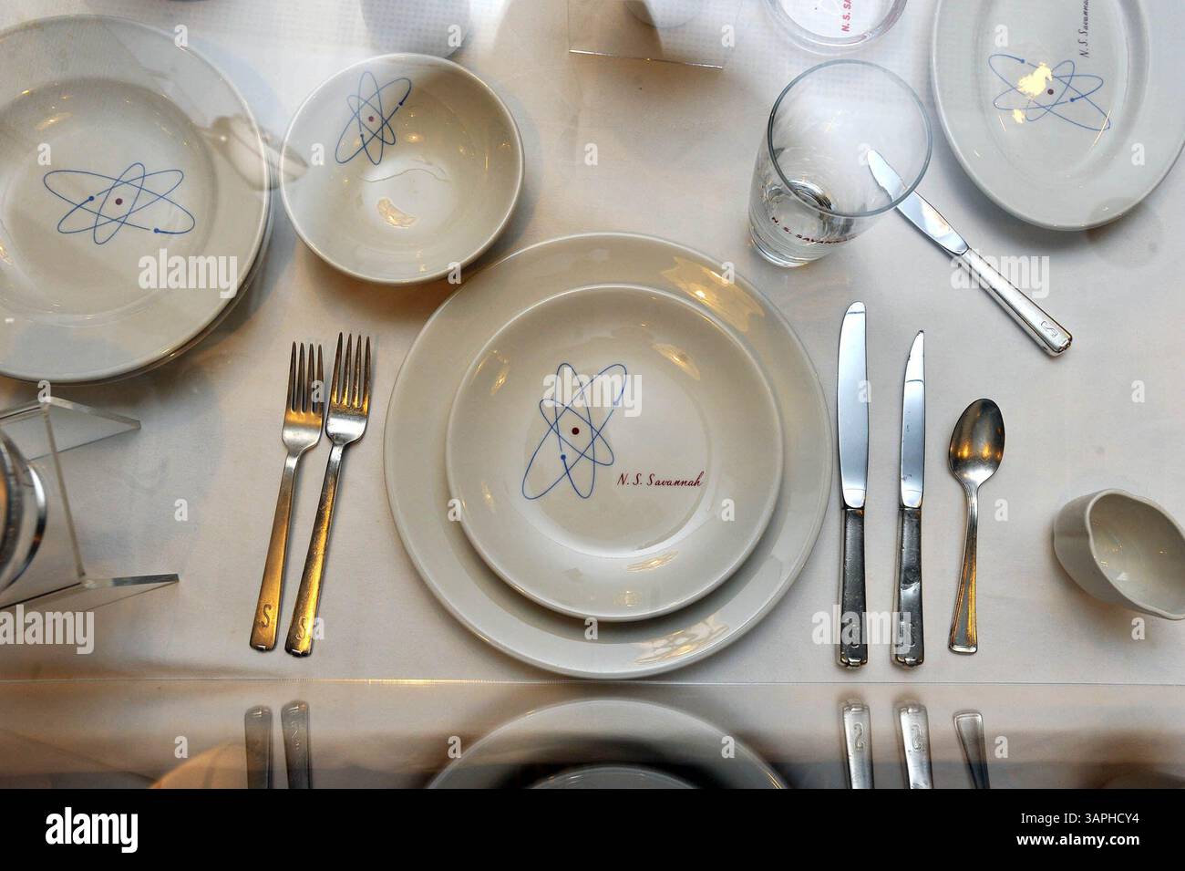 July 25, 2011 - Baltimore, MD, USA - Plates and silverware used in the ...