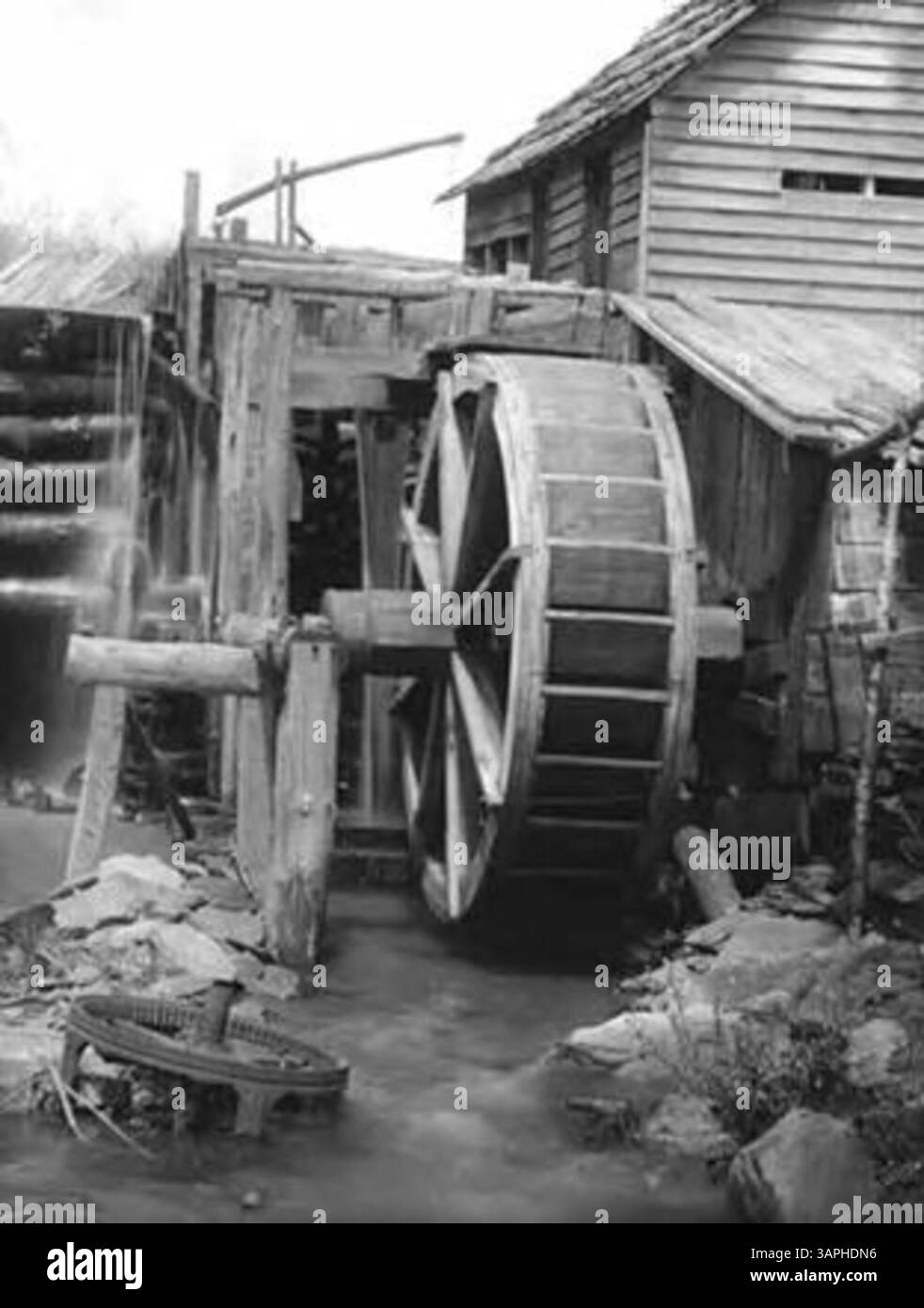 This photograph captures the mill of John Alexander Meadows in Berea ...