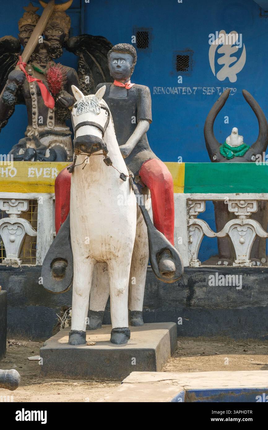 Ghana, Mankessin. A Posuban, A Traditional Shrine of the Akan Culture ...