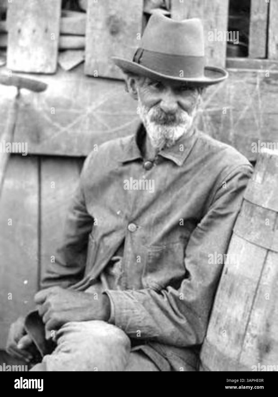 Portrait of Frank Henderson, an unknown figure before 1931, captured by ...