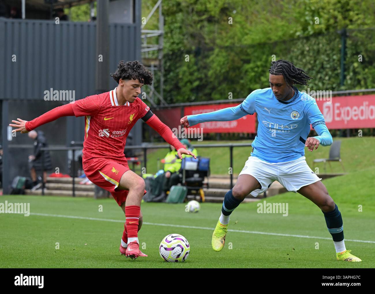 Liverpool, UK. 16th Apr, 2025. DJ Esdaille of Liverpool and Reigan ...