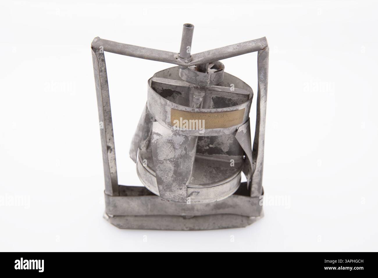 This patent model steam and vapor condenser, created by Alonzo W. Cram ...