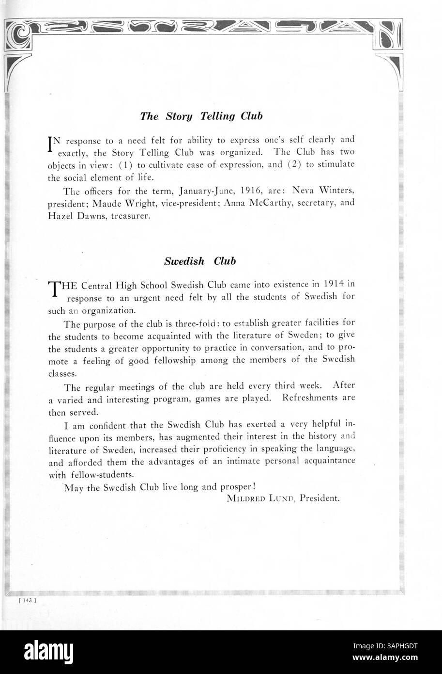 This 'Centralian' yearbook from Central High School, 1916, captures the ...