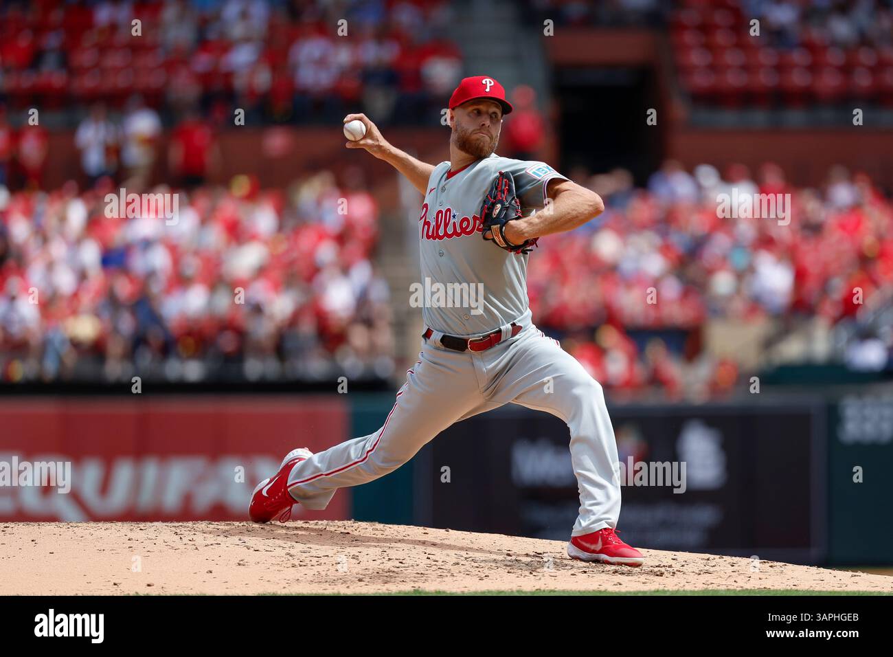 Zack Wheeler #45 of the Philadelphia Phillies throws a pitch during a ...