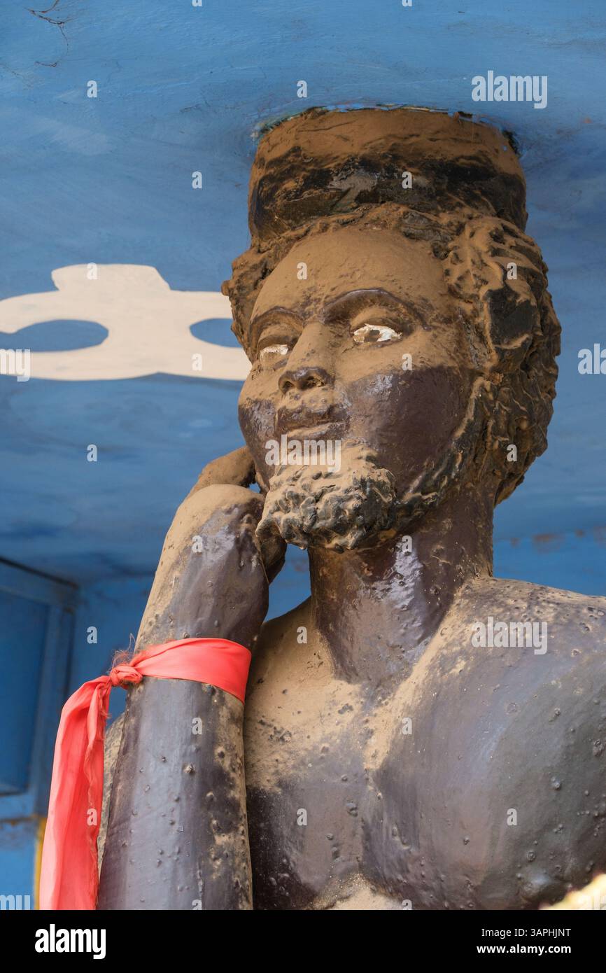 Ghana, Mankessin. A Posuban, A Traditional Shrine of the Akan Culture ...
