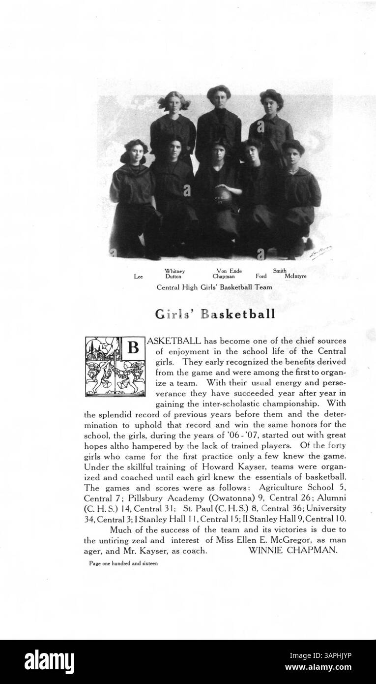 This yearbook from Central High School in 1907 offers a detailed look ...