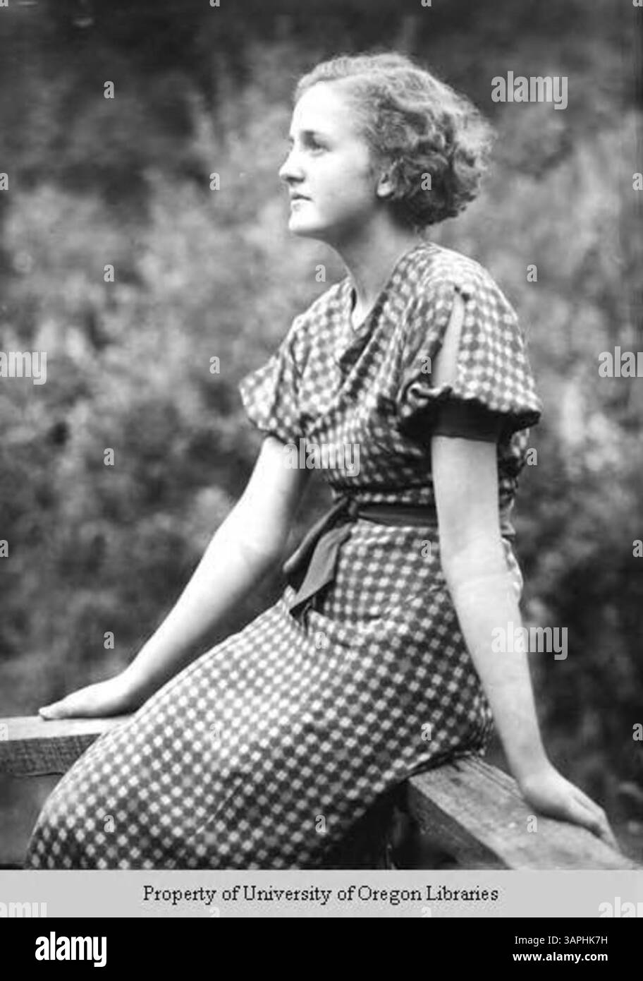 Photograph of Ms. Dougherty, archived in the University of Oregon ...