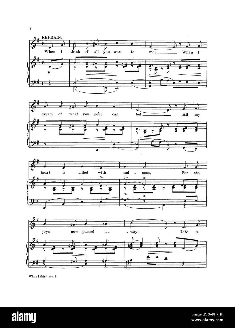 The back cover of this sheet music contains musical excerpts from ...