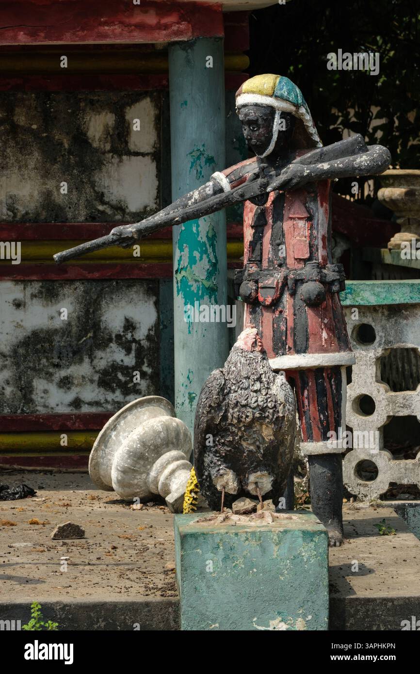 Ghana, Saltpond. A Posuban, A Traditional Shrine of the Akan Culture ...