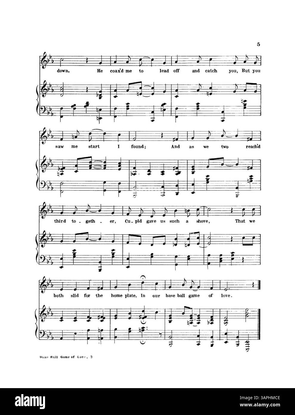 Base ball sheet music Cut Out Stock Images & Pictures - Alamy