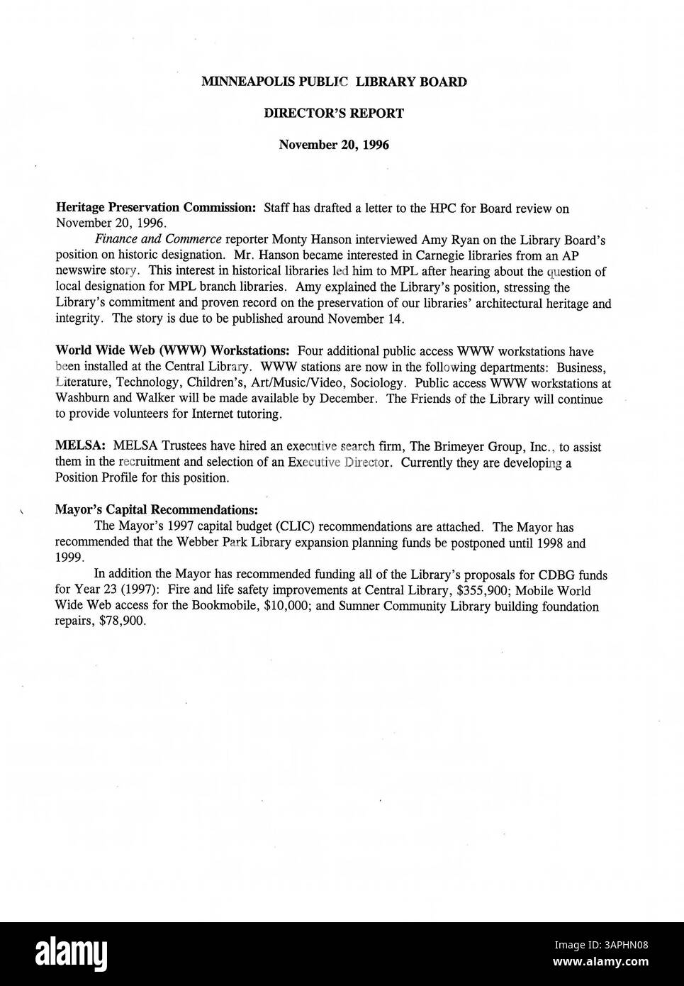 Funding strategies for both minneapolis and hennepin county libraries ...