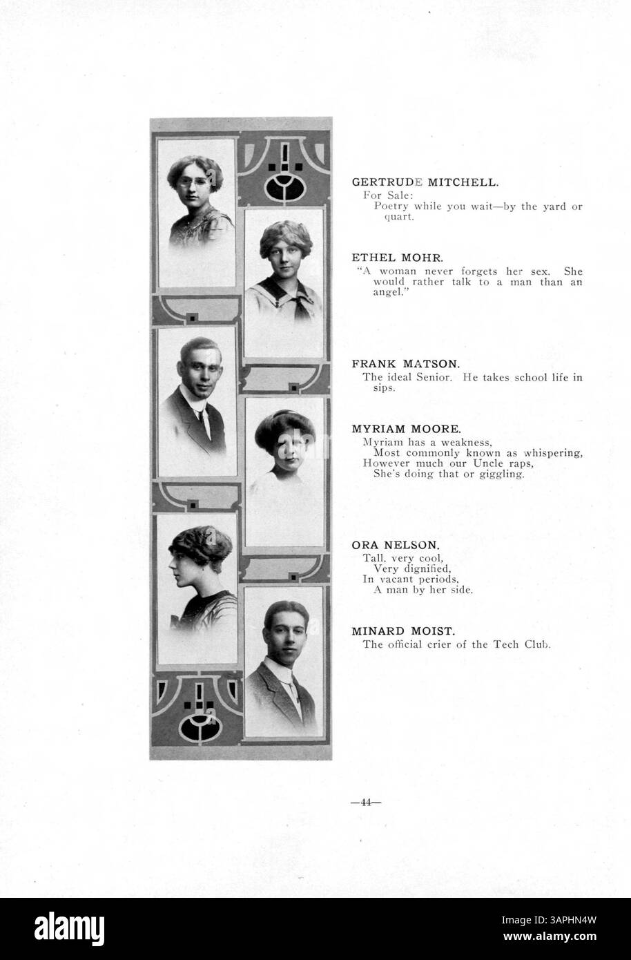 The 1912 yearbook of Central High School highlights the academic ...