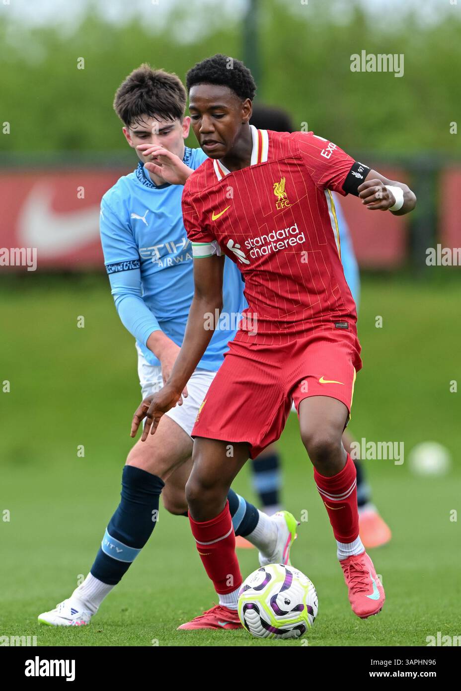 Liverpool, UK. 16th Apr, 2025. Alvin Ayman of Liverpool during the ...