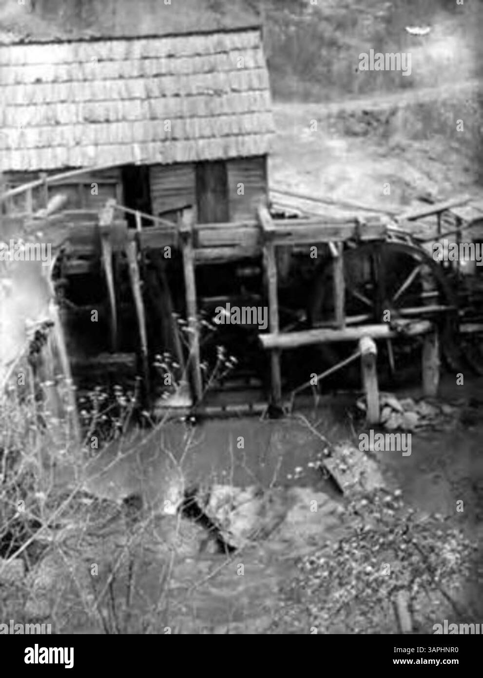 Photograph documenting the mill of John Alexander Meadows, taken from ...