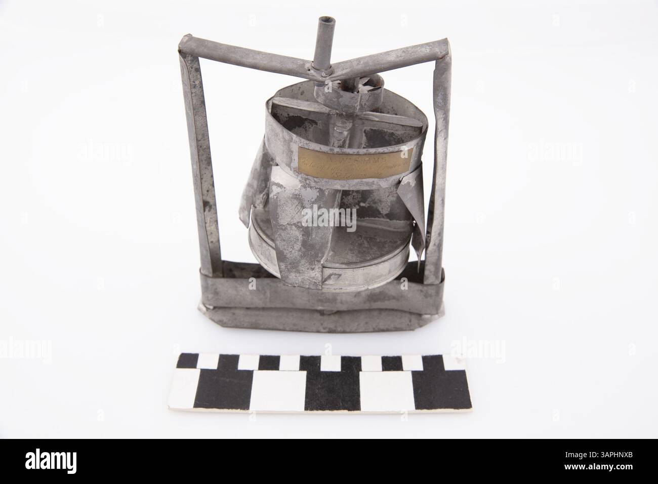 This patent model was created in 1868 by Alonzo W. Cram for a condenser ...