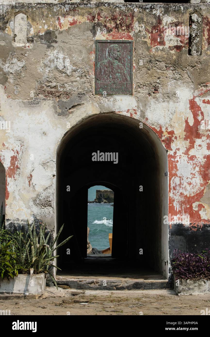 Ghana, Ft. William. Looking through the Door of No Return Stock Photo ...