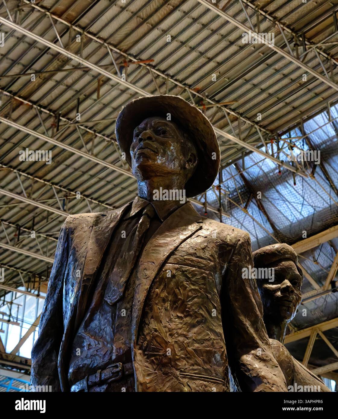 The Windrush Monument at London Waterloo train station Stock Photo - Alamy