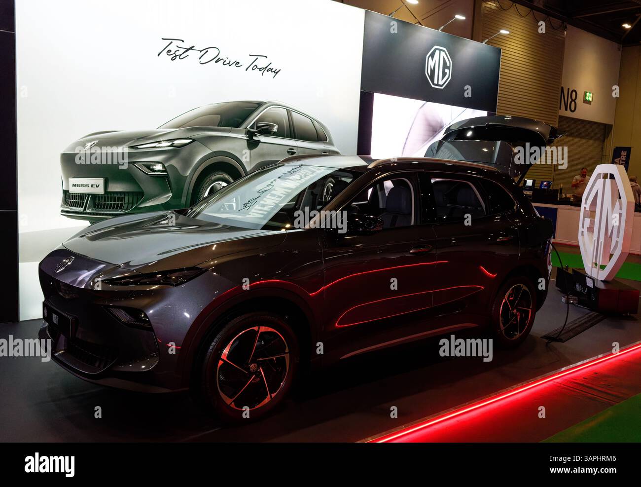 MG electric cars on display at Everything Electric, London Excel Centre ...