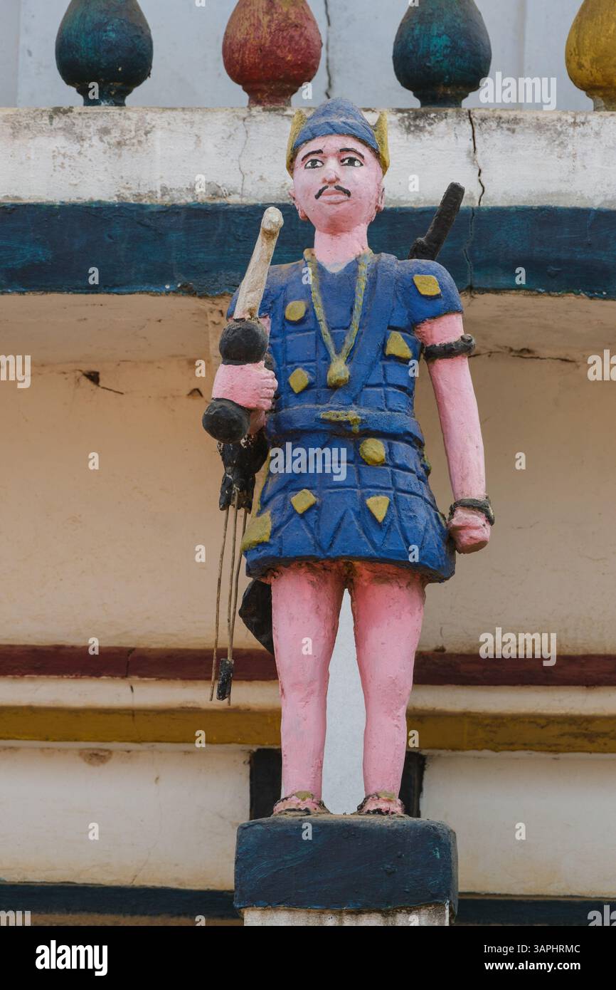 Ghana, Biriwa Beach. A Posuban Statue, part of Posuban Shrine, a ...