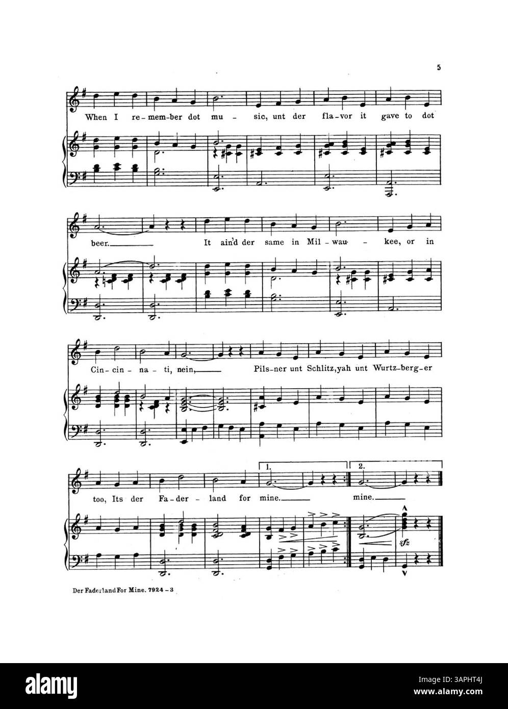 Der faderland for mine hi-res stock photography and images - Alamy