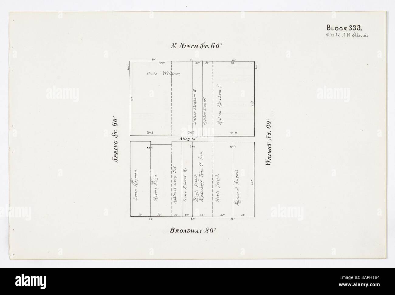 Book 1 of the Block Book of the City of St. Louis provides detailed ...