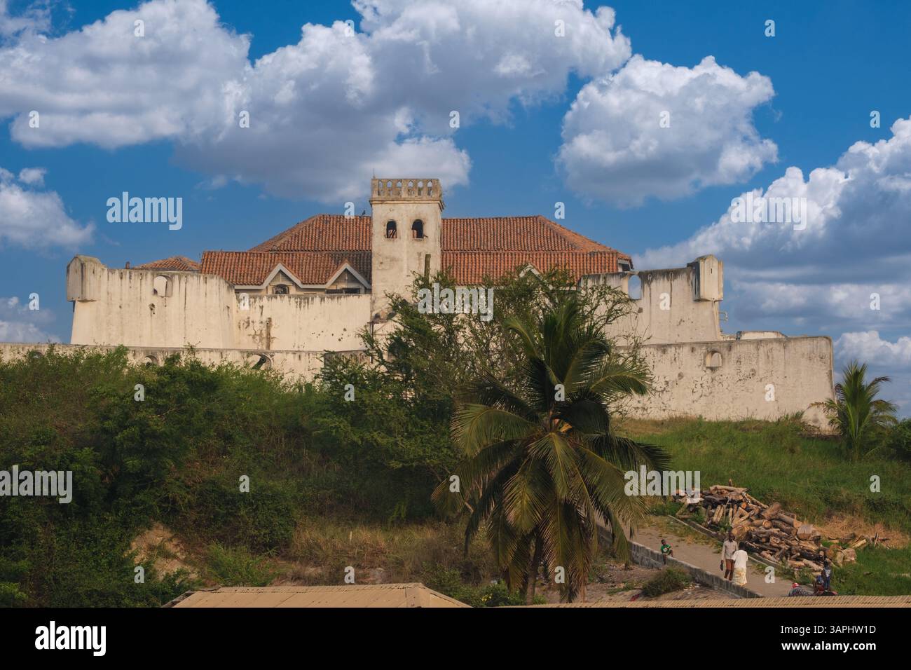 Ghana, Elmina. Fort Saint Jago, providing Protection for Fort Saint ...