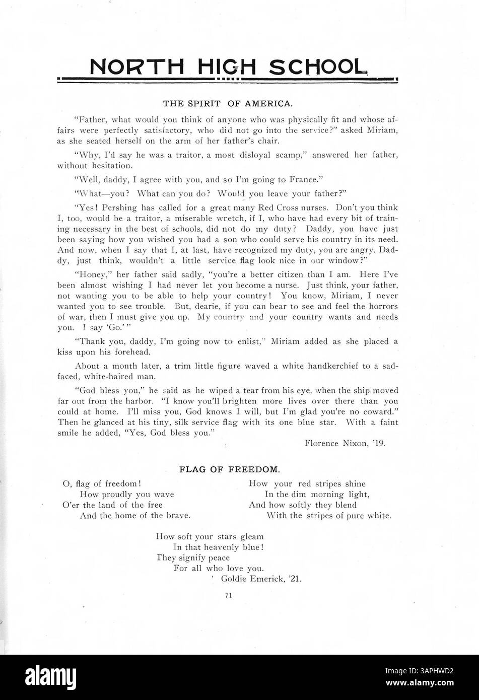 The 1918 'Polaris' yearbook from North High offers a snapshot of the ...