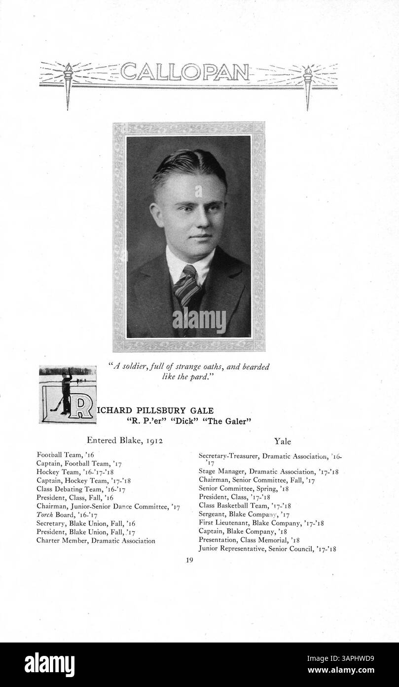 The 1918 Blake Yearbook, The Callopan, captures significant moments ...