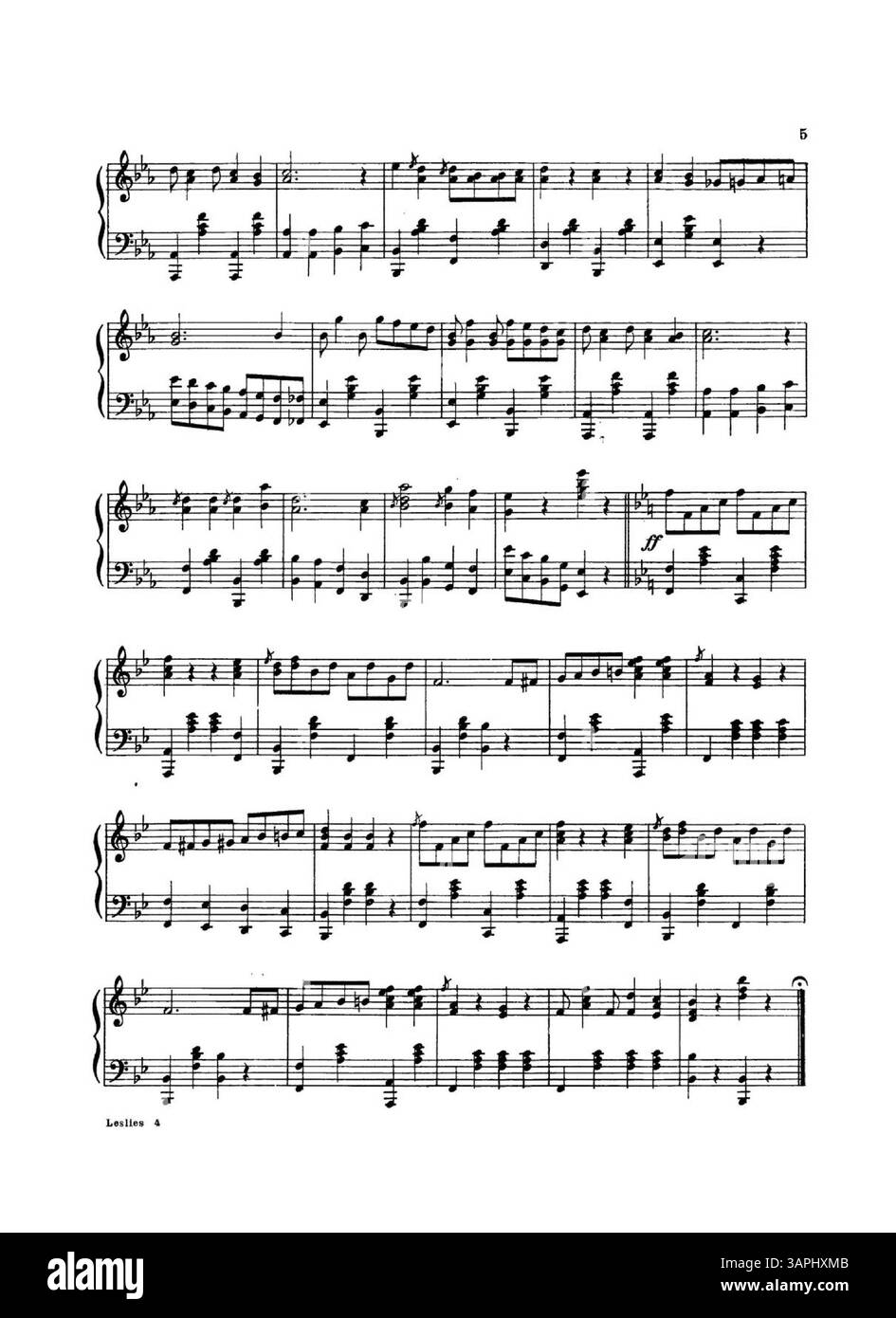 This musical composition, 'Leslie's March and Two Step,' is ...