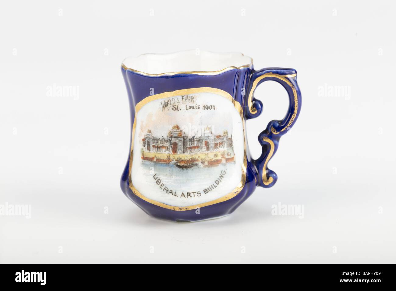 This cobalt blue ceramic child's tea set from the 1904 World's Fair ...