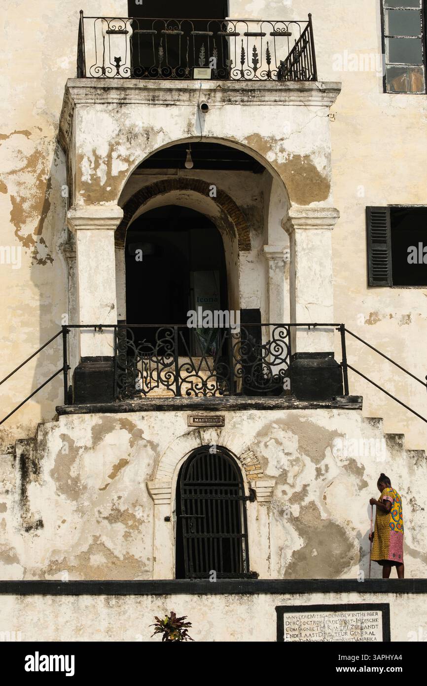 Ghana, Elmina. St. George's Castle, Elmina Castle. Interior Entrance ...