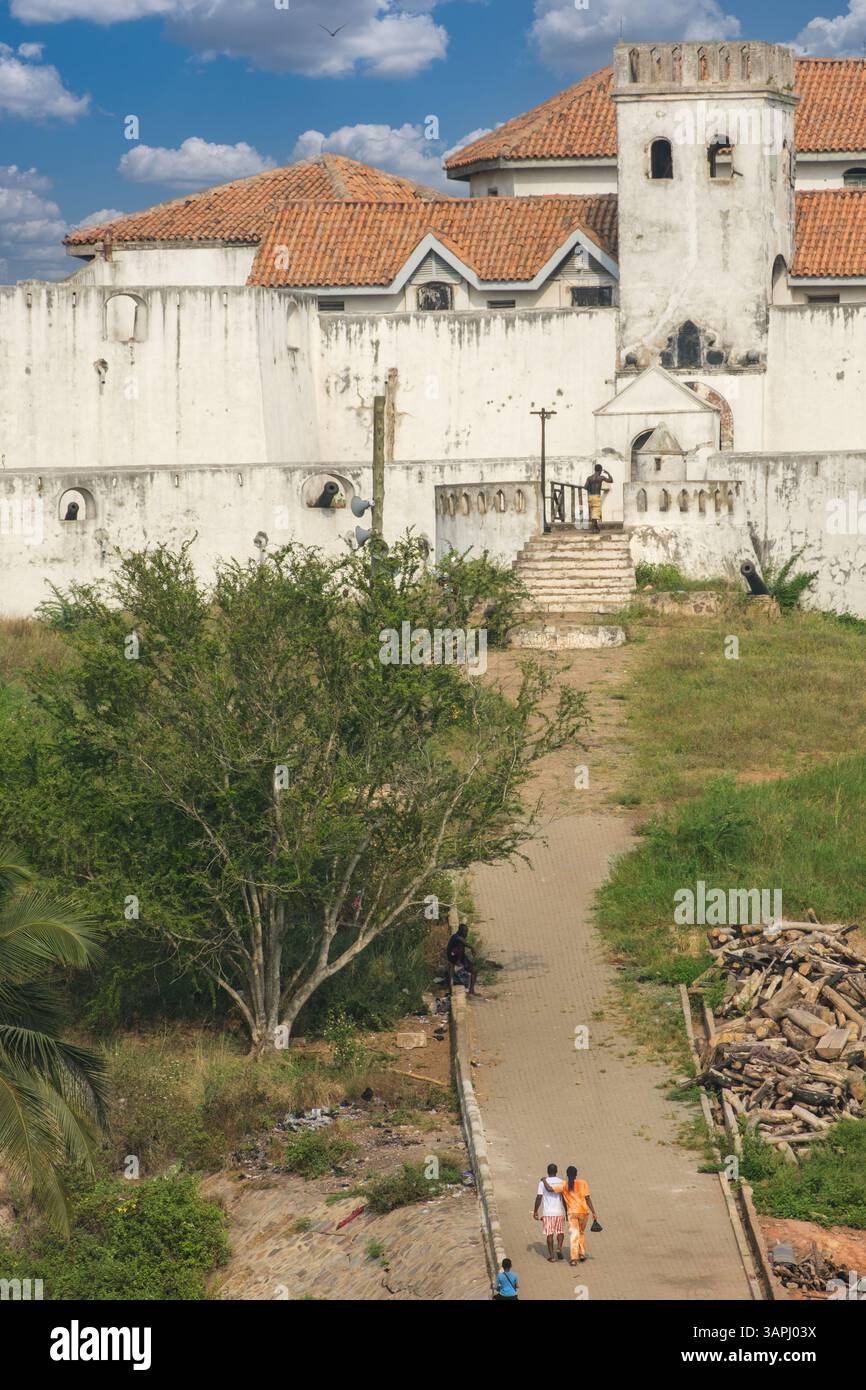 Ghana, Elmina. Fort Saint Jago, providing Protection for Fort Saint ...