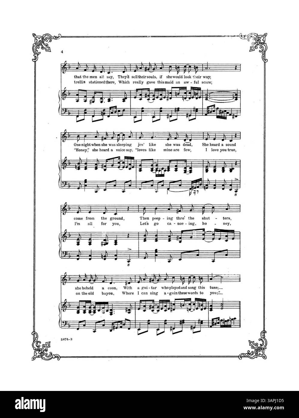 The sheet music cover features 'Come Out in the Moonlight,' with lyrics ...