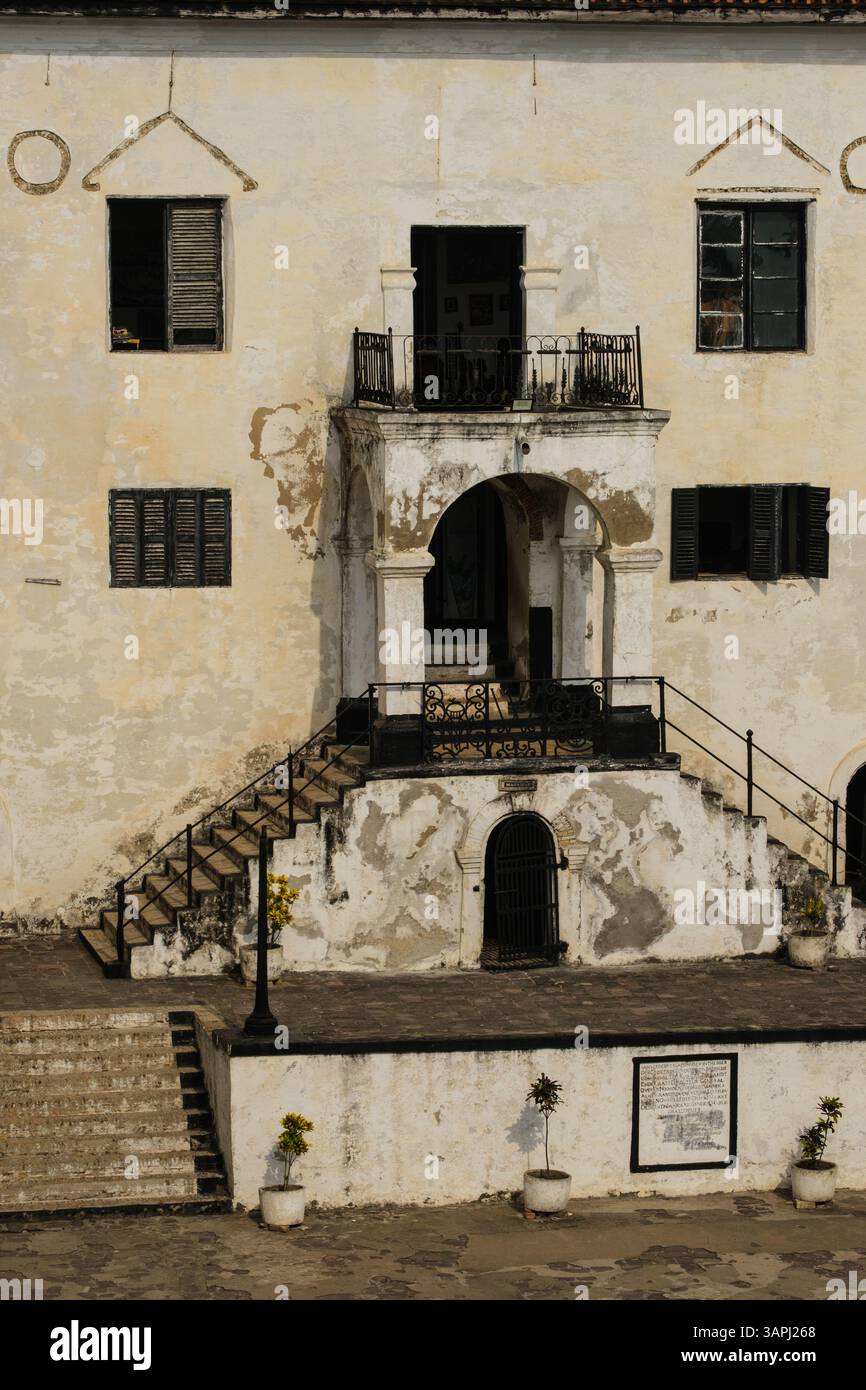 Ghana, Elmina. St. George's Castle, Elmina Castle. Interior Entrance ...