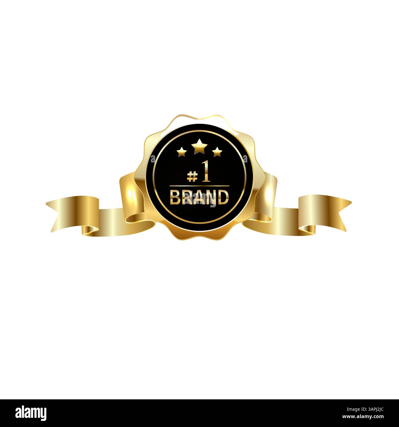 Winner emblem golden no Cut Out Stock Images & Pictures - Alamy