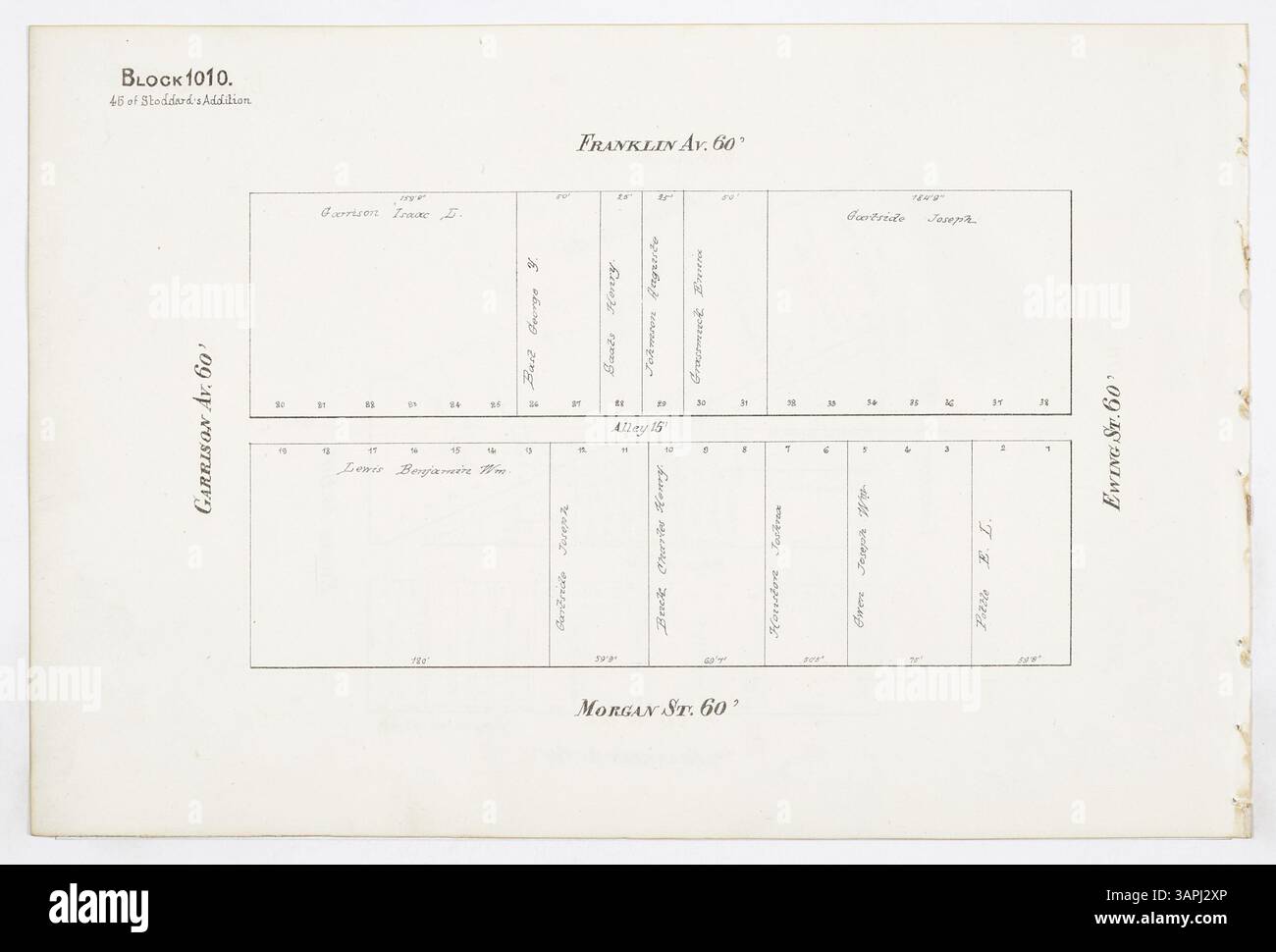 This Block Book of the City of St. Louis, Book 3, includes detailed ...
