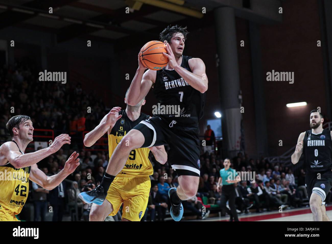 # 7 Leonardo Candi (Bertram Derthona Basket Tortona) during Bertram ...