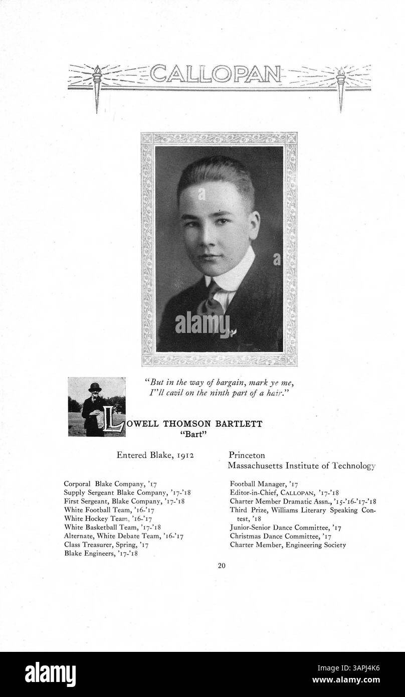 The 1918 Blake Yearbook, The Callopan, provides a detailed look at the ...