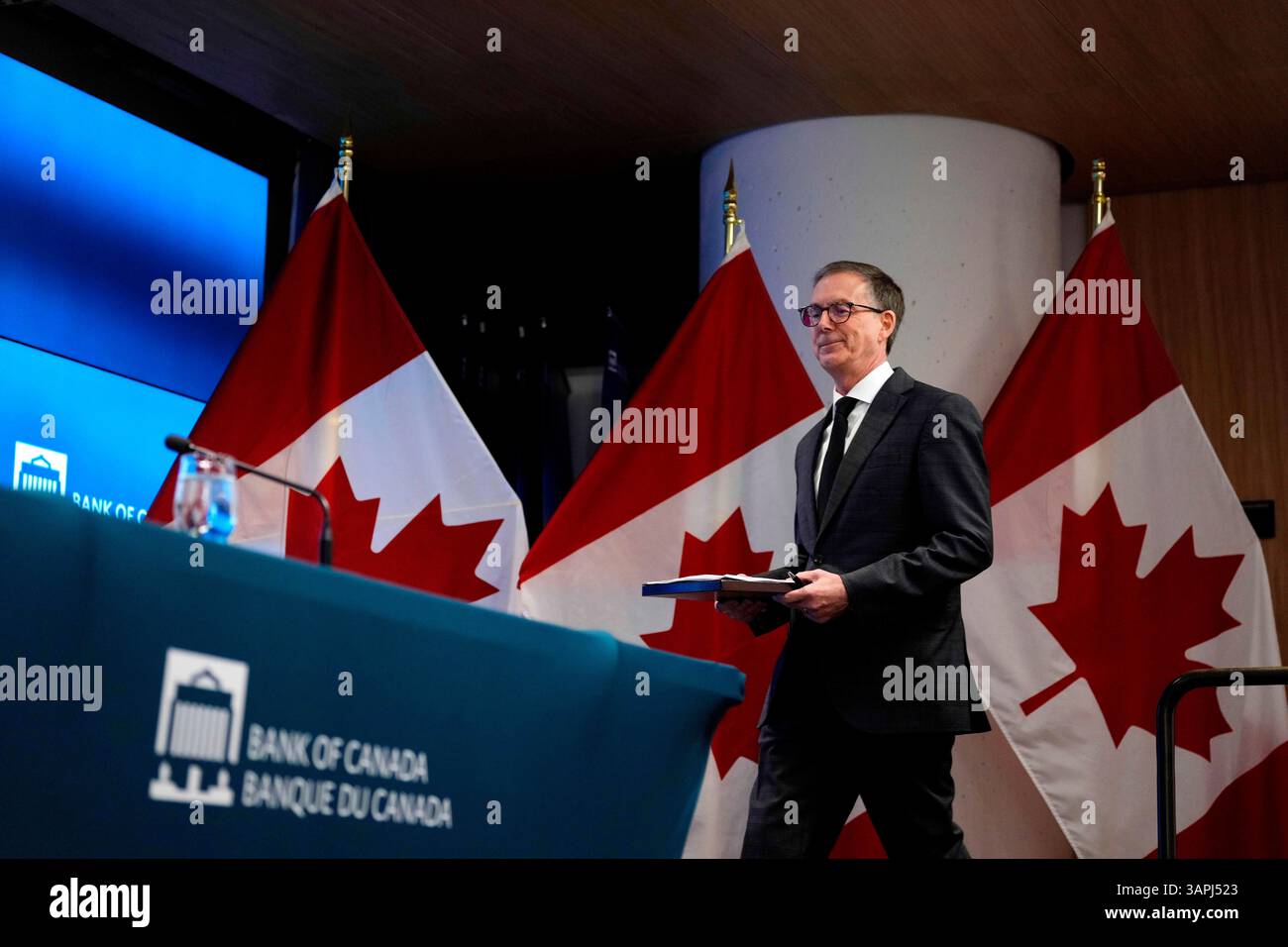 Ottawa, Canada. 16th Apr, 2025. Governor of the Bank of Canada Tiff ...