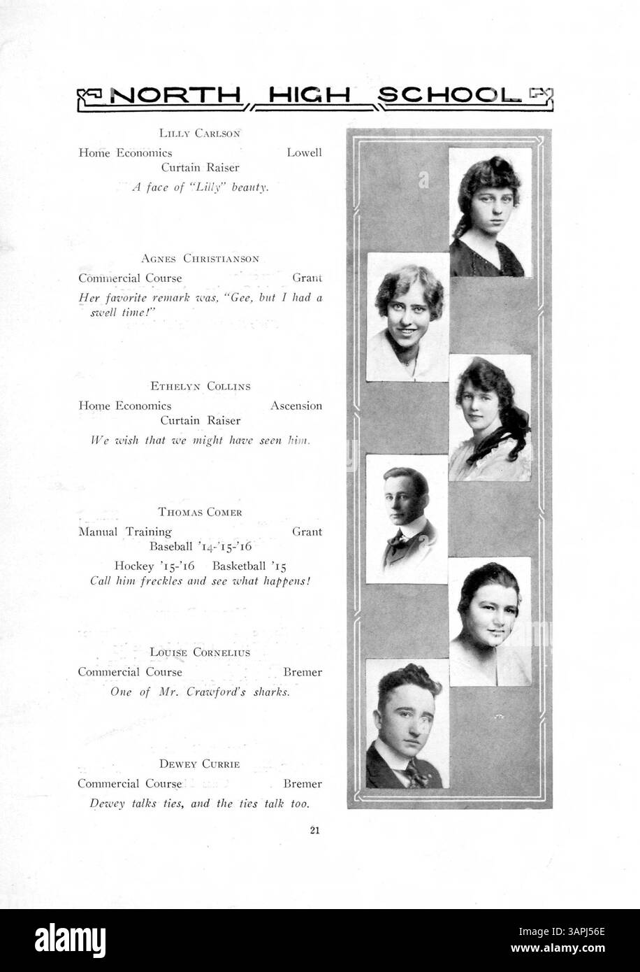 This 1917 Polaris yearbook captures the highlights of North High School's 1916-1917 year ...